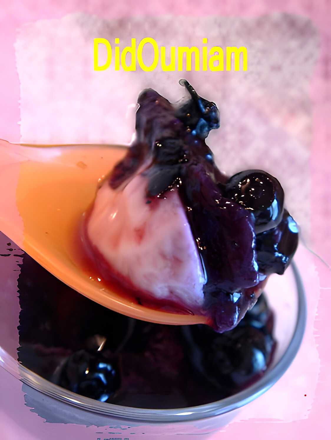 Recette de Verrine myrtilles/vanille