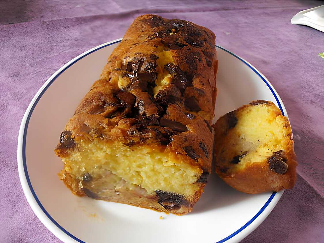 Recette de CAKE BANANE CHOCOLAT par solker