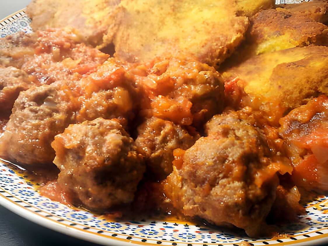 Recette de Boulette kefta épicée en sauce