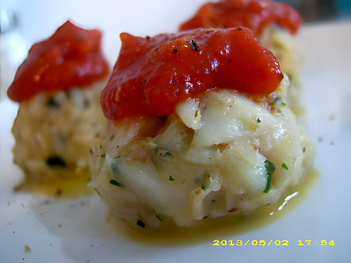 Recette de Boulettes de colin aux saveurs de méditérranée