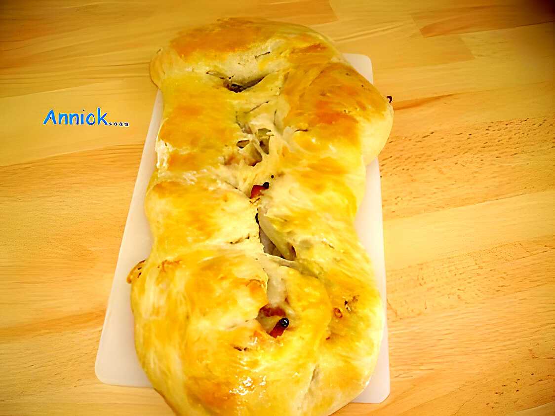 Recette de Fougasse aux lardons
