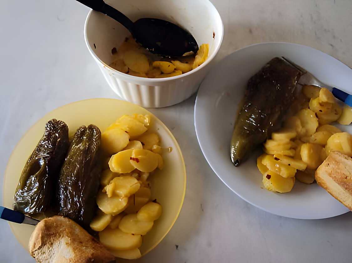 Recette de Poivrons farcis : felfel mahchi