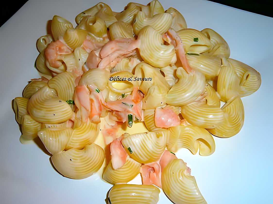 Recette de Pipe Rigate au saumon fumé