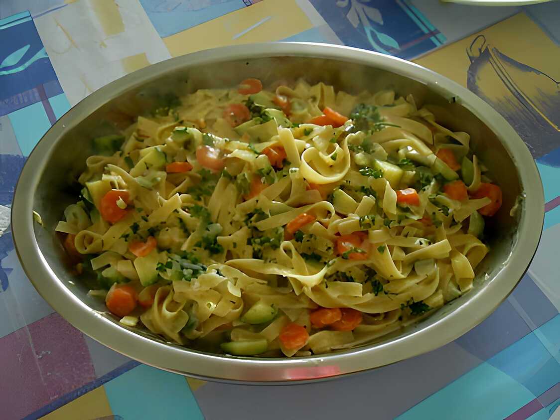Recette de TAGLIATELLE CAROTTES COURGETTES