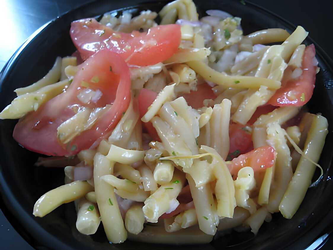 Recette de Salade de tomates et haricots beurre