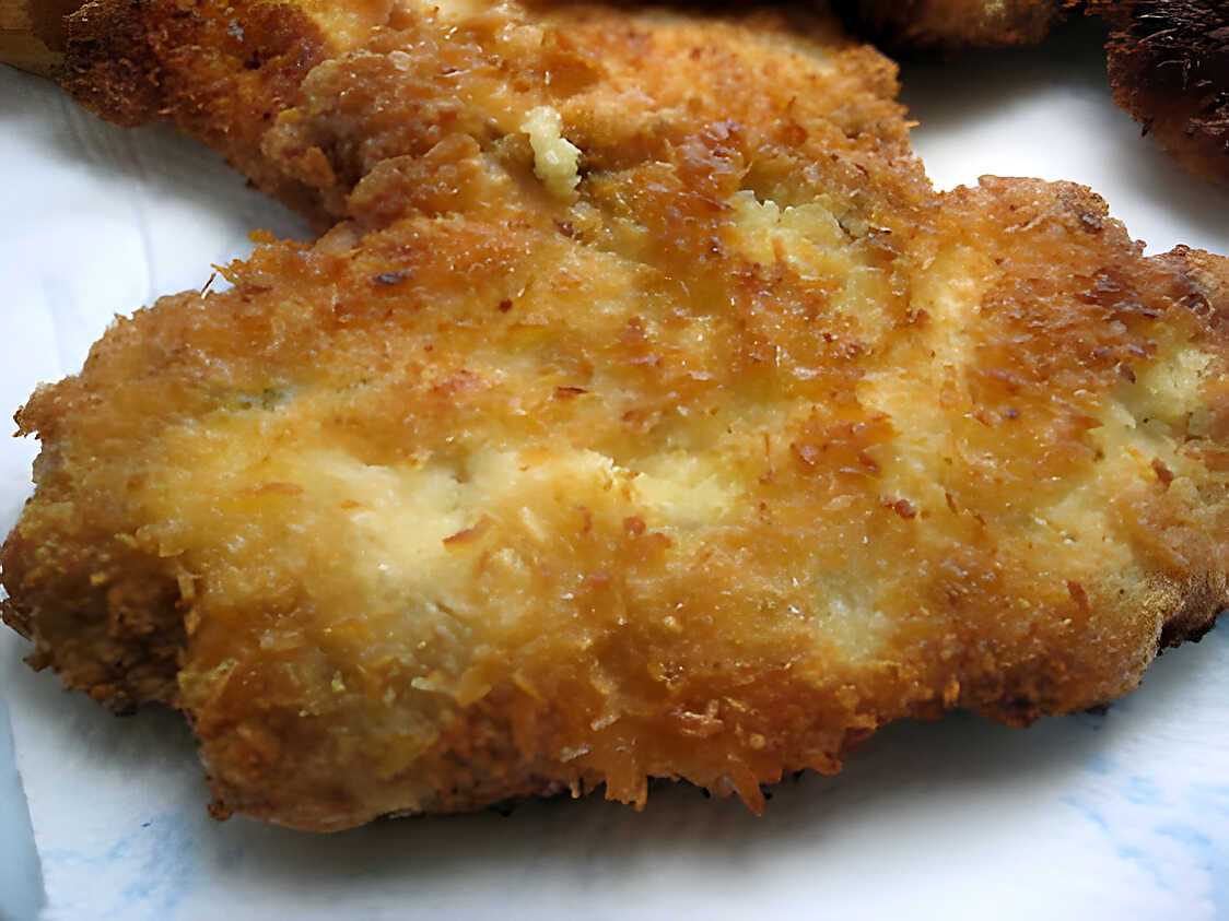 Recette de Filet de poulet pané à la noix de coco
