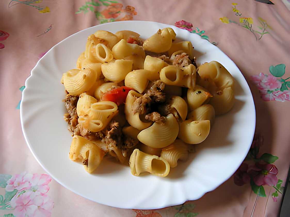 Recette de Pipe rigate peëlées