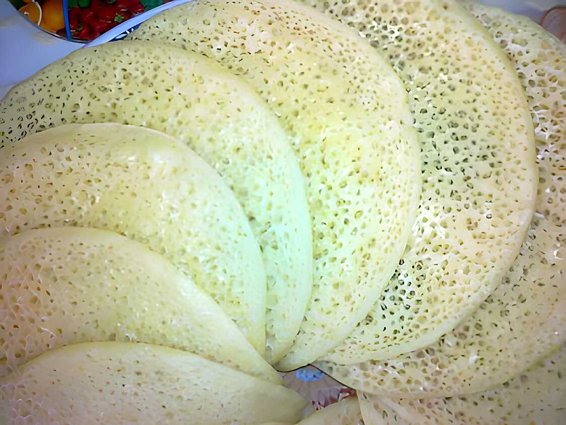 Recette de Baghrir crêpes aux milles troux