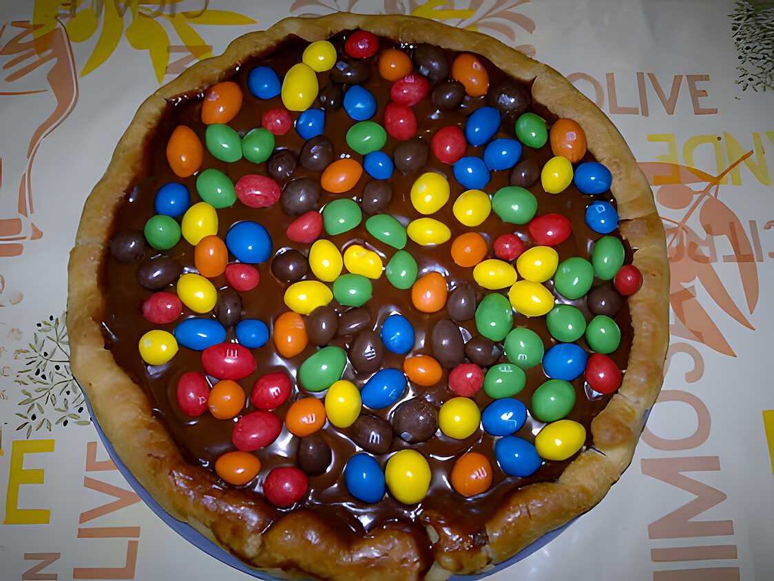 Recette de Tarte Aux Carambars Et M&M'S (Gâteau Anniversaire)