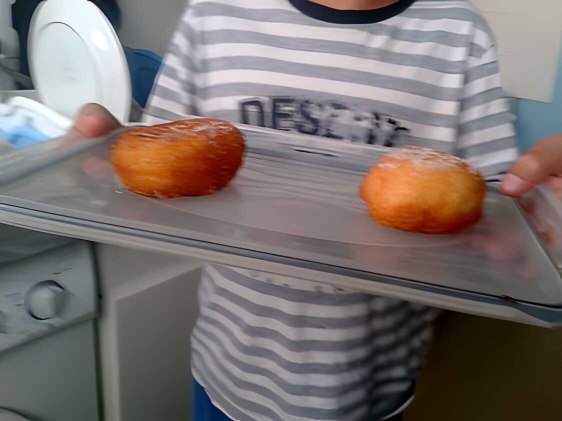 Recette de Beignet fourrer a la fraise et au nutella