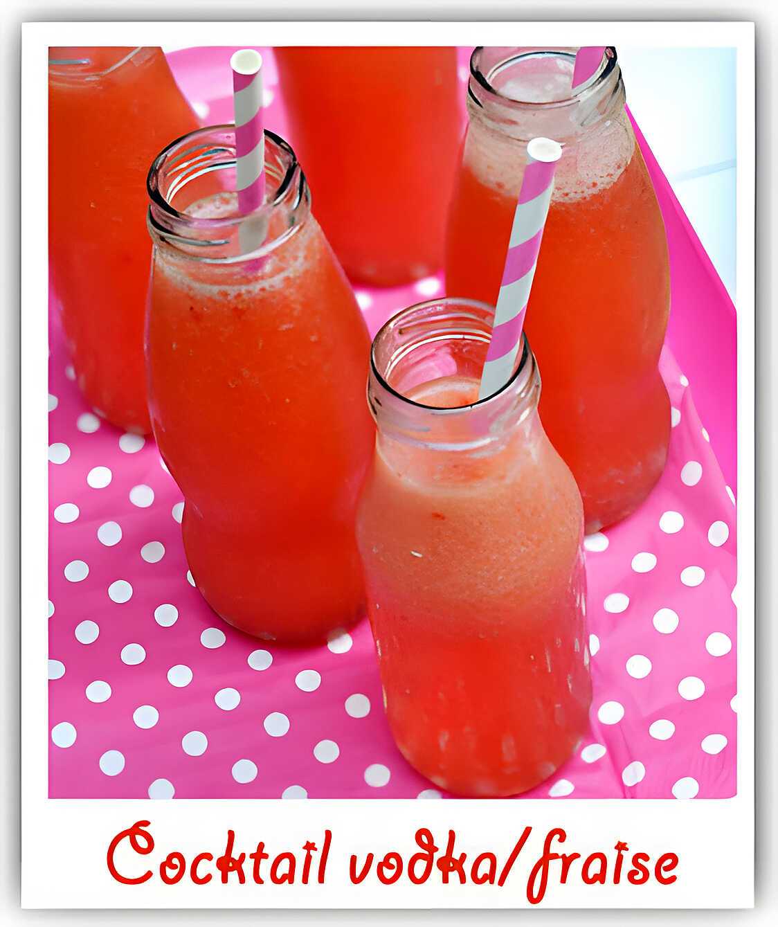 Recette de Cocktail vodka/fraises
