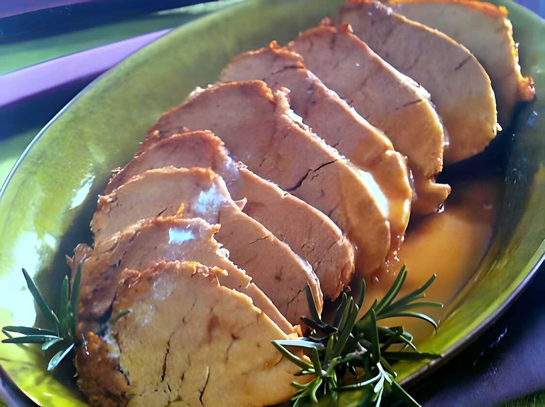 Recette de Roti de veau au romarin