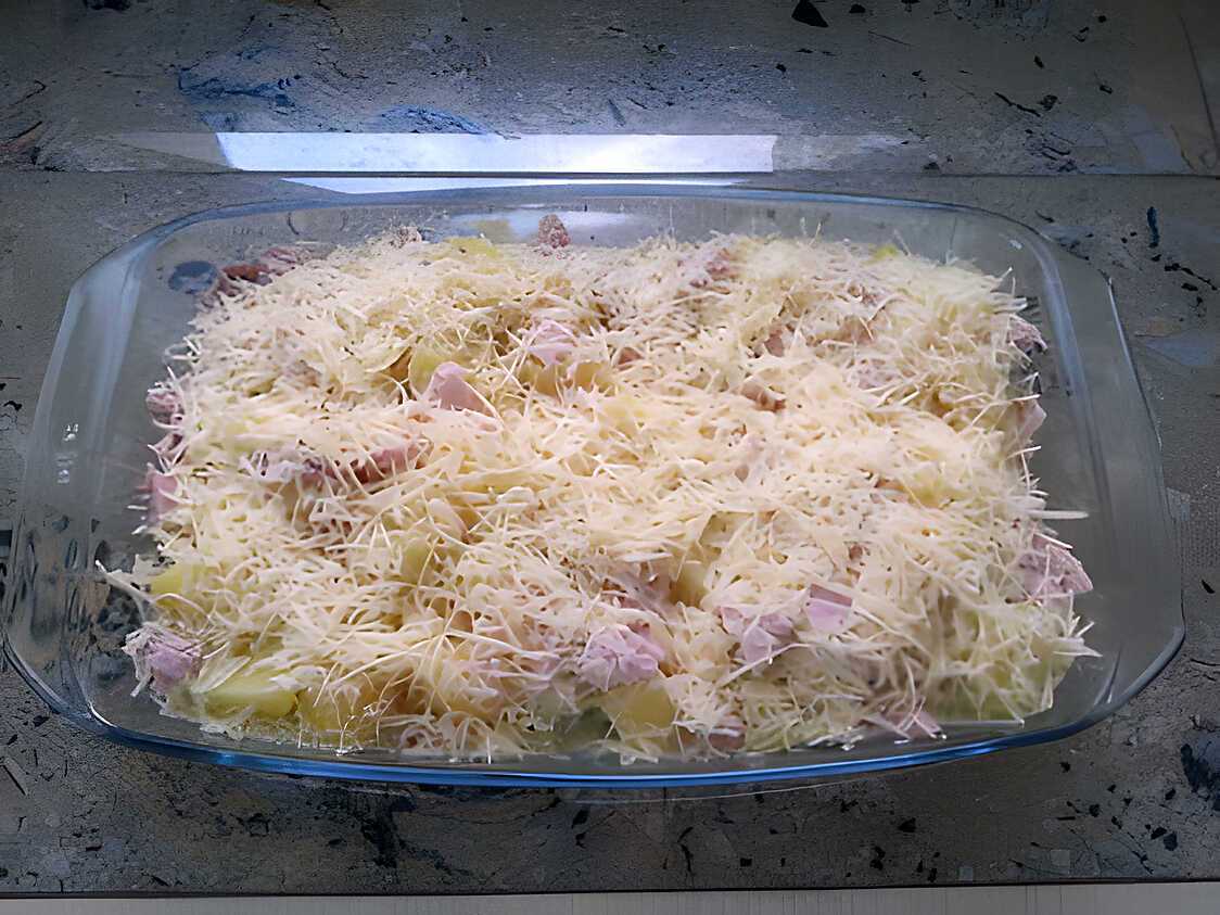 Recette de Gratin pommes de terre, brocoli et raclette