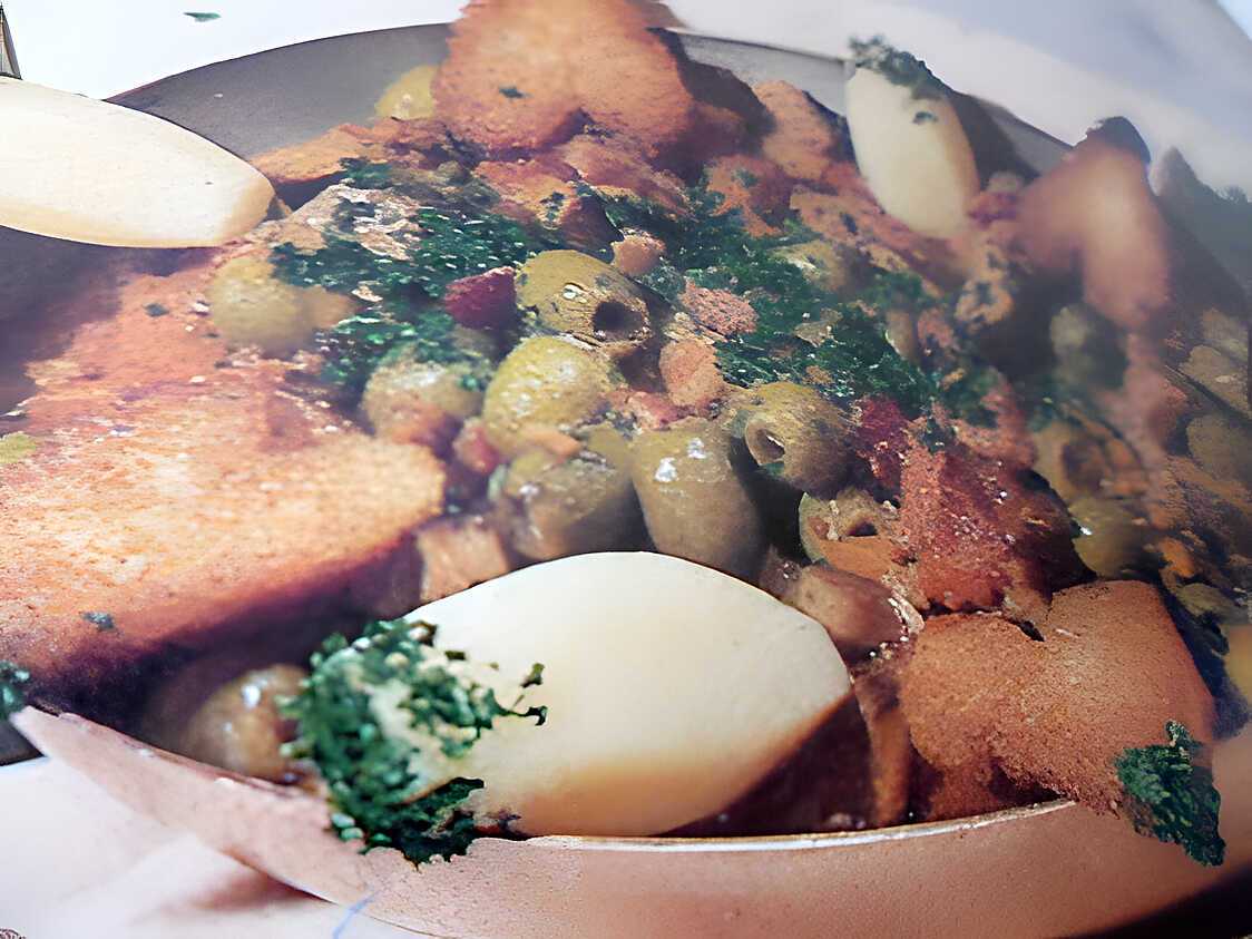 Recette de Ragoût de veau aux olives