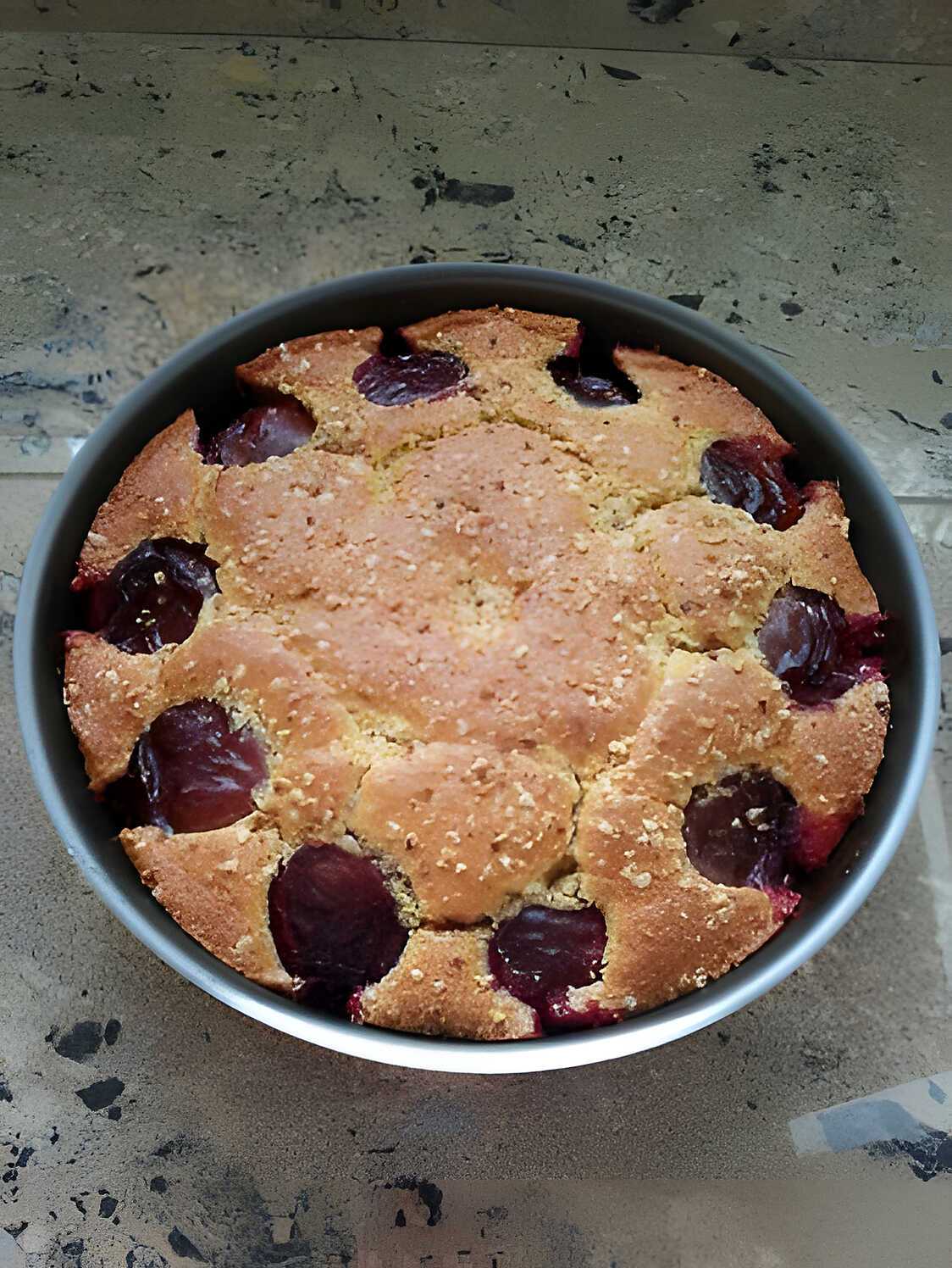 Recette de Gâteau prunes amandes