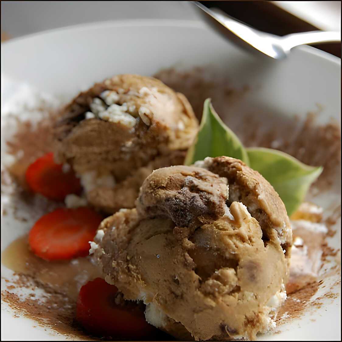 Recette de Vacherin glacé café, chocolat