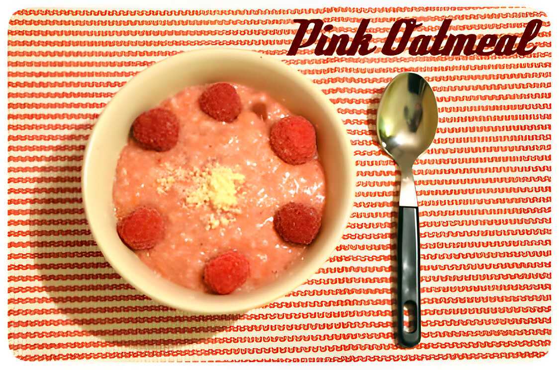 Recette de Pink oatmeal
