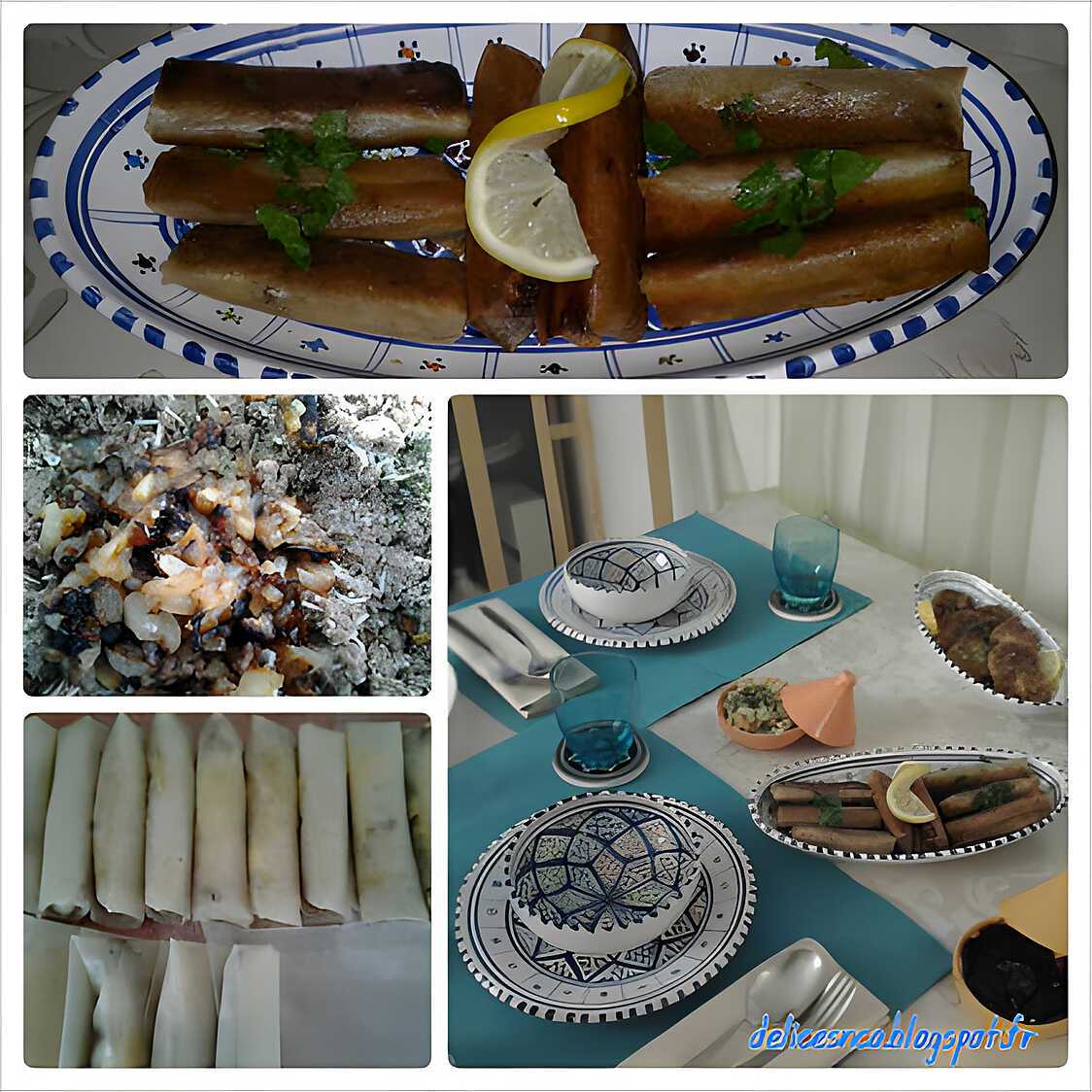 Recette de BOUREK VIANDE HACHÉE OIGNONS CARAMÉLISÉS