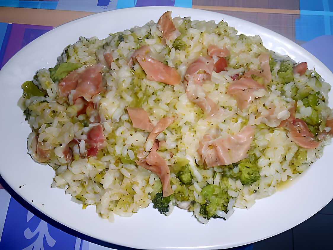 Recette de RISOTTO BROCCOLI E SPECK