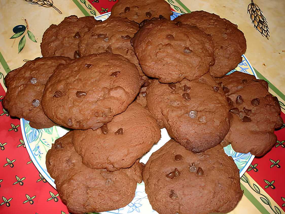 Recette de Cookies au Nesquik et aux pépites de chocolat