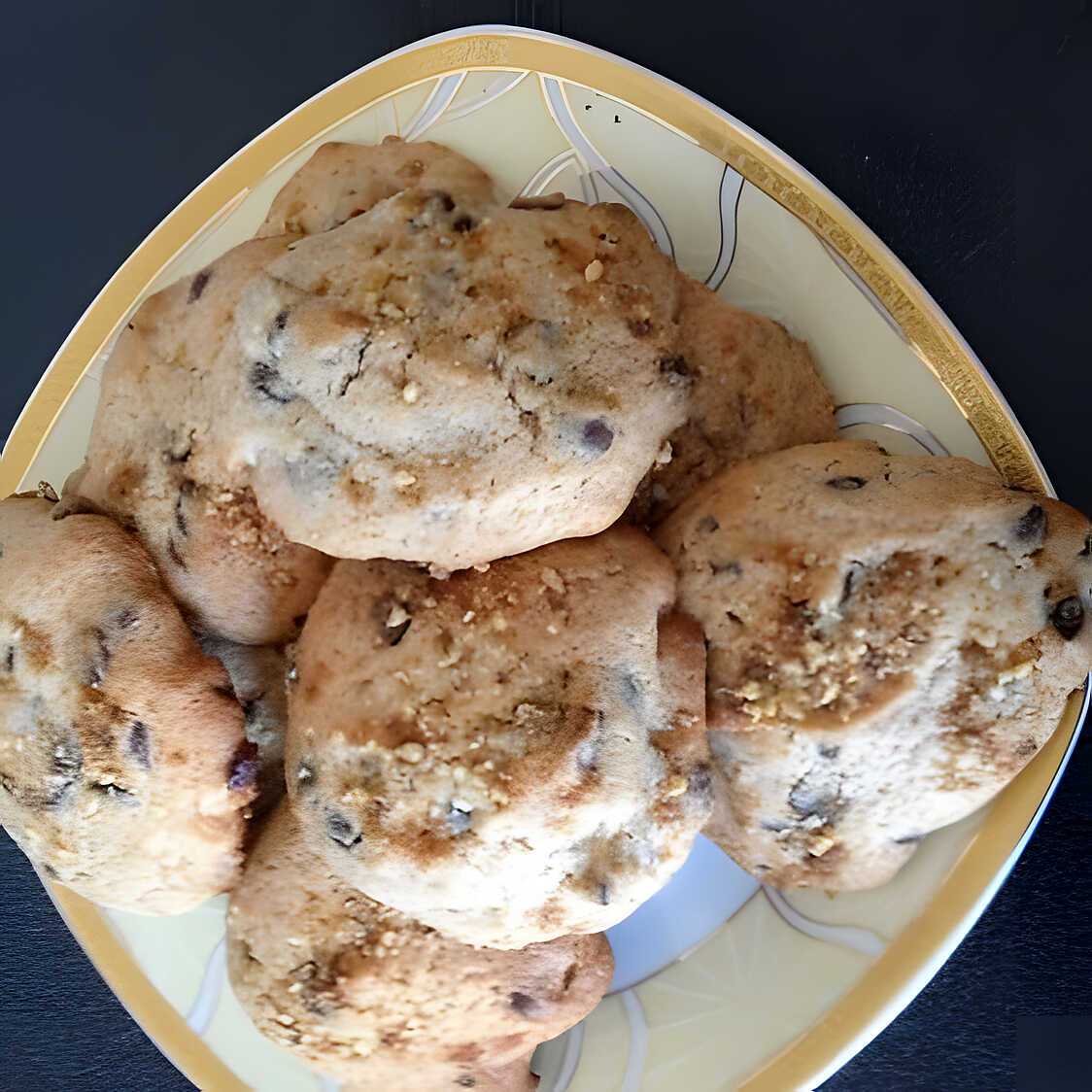 Recette de Cookies chocolat praline