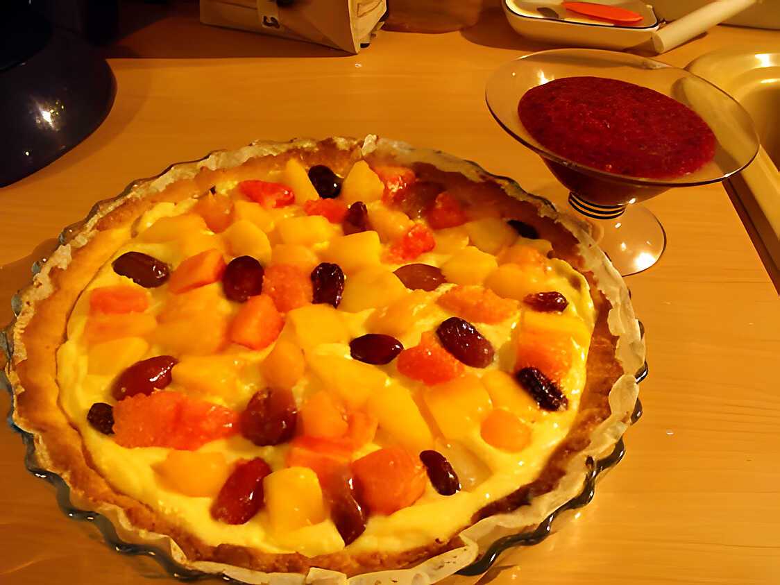 Recette de TARTE AUX FRUITS ET SON COULIS DE FRUITS