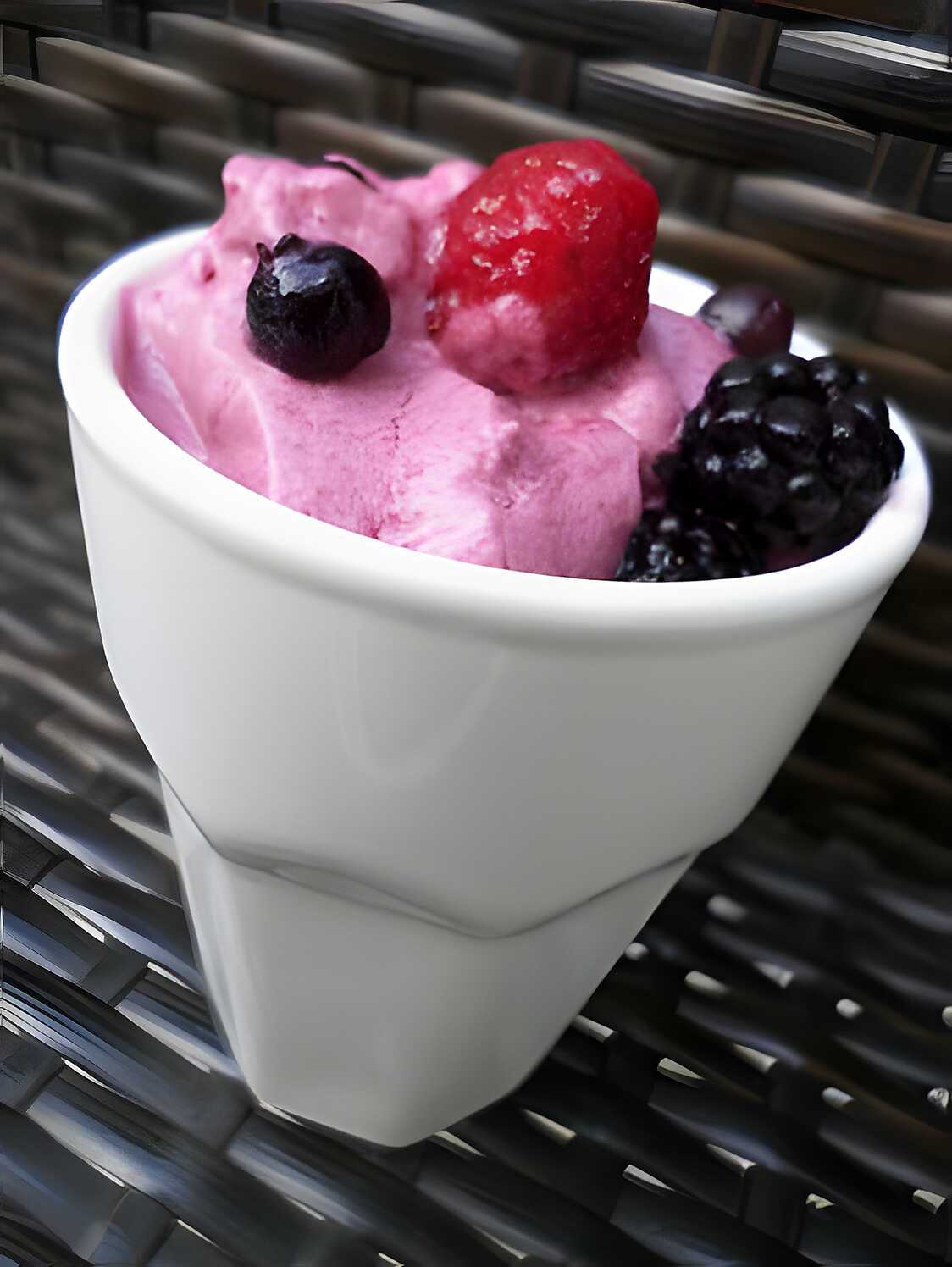 Recette de Mousse aux fruits rouges et mascarpone