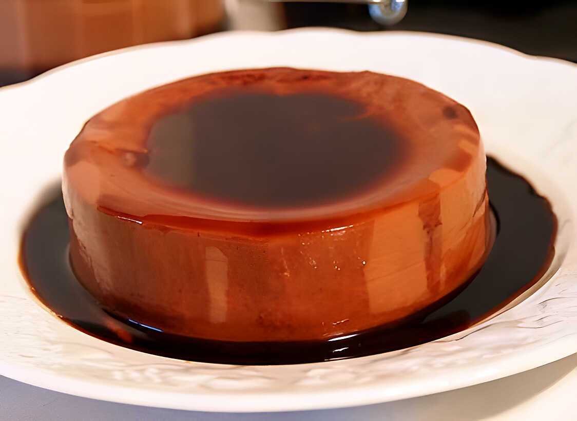Recette de Flamby au chocolat sauce au café