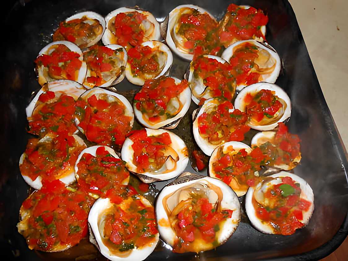 Recette d'Amandes de mer farcies a la catalane