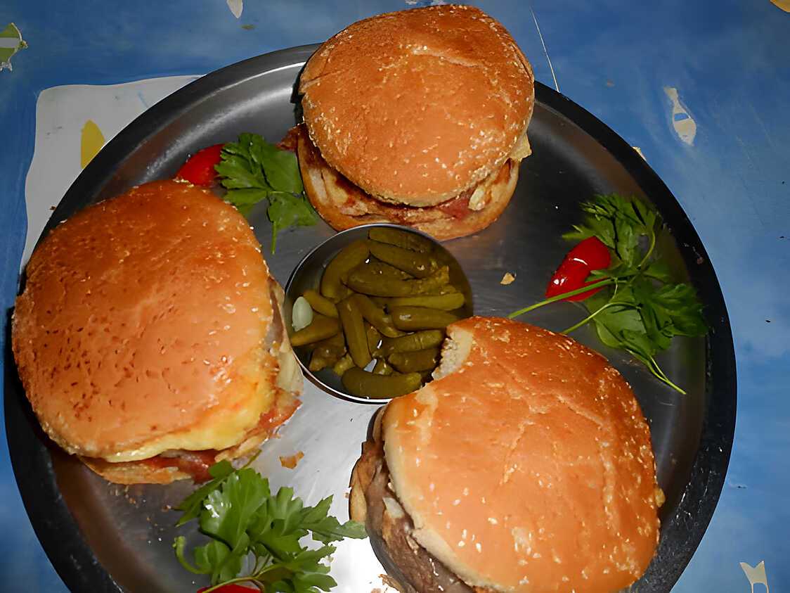Recette de Hamburger façon raclette