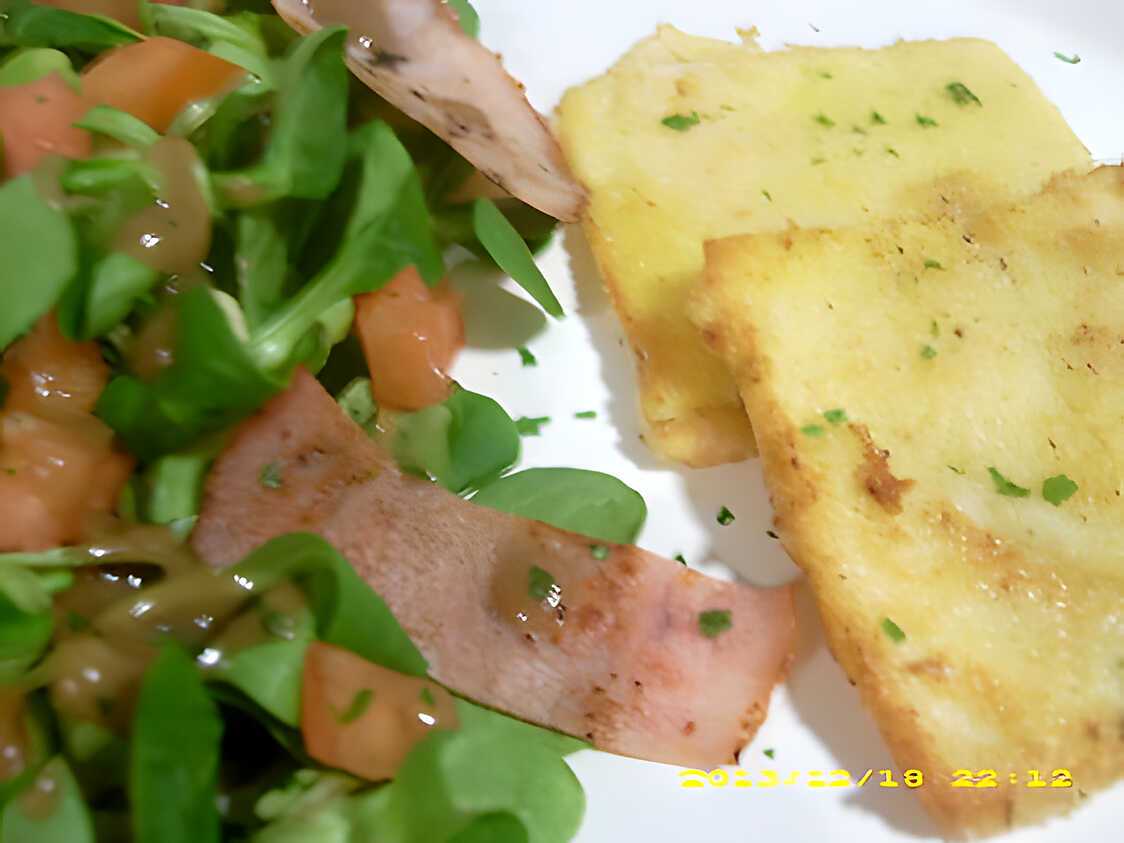 Recette de Salade façon raclette