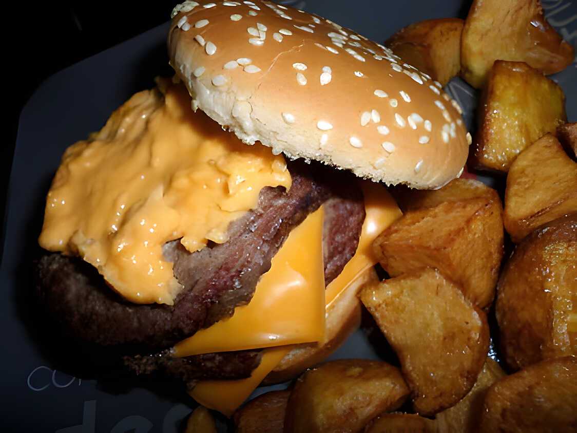 Recette De Burger à La Créme De Cheddar Fondu