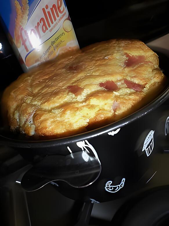 Recette de Soufflé à la floraline et jambon