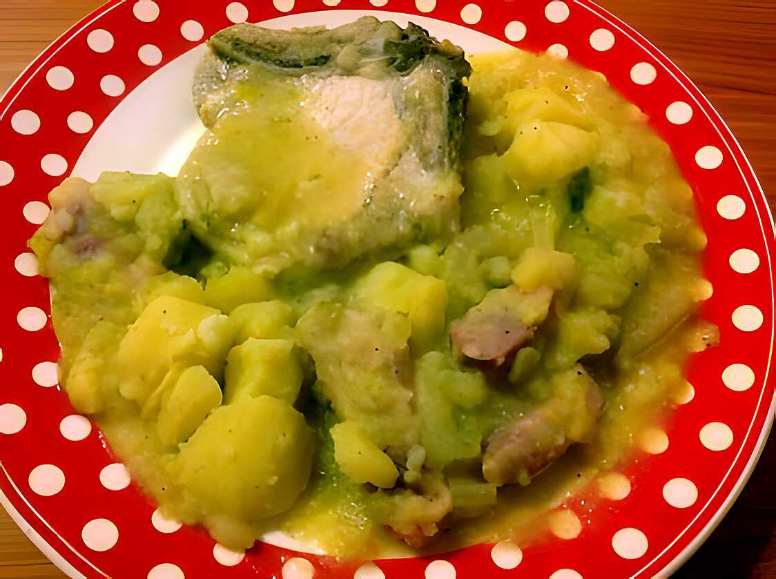 Recette de Rata de céleri et côtes de porc