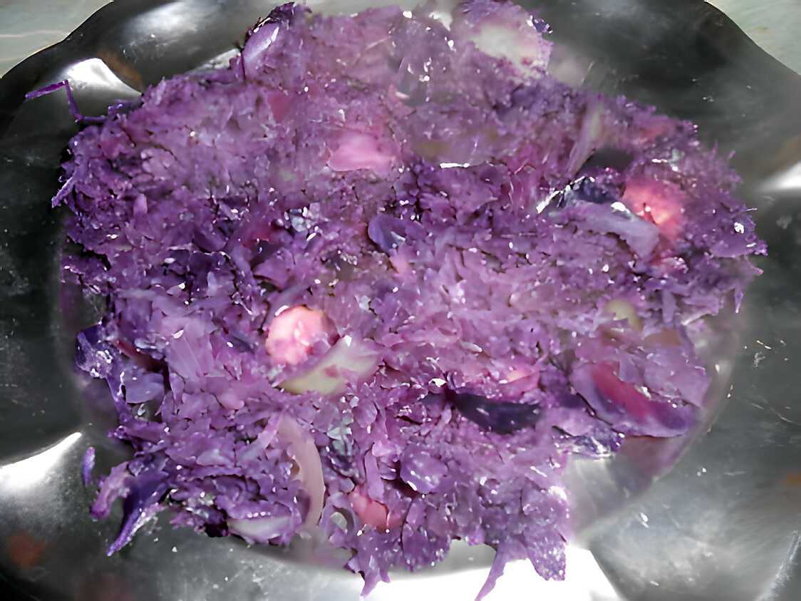 Recette de Choux rouge aux pommes