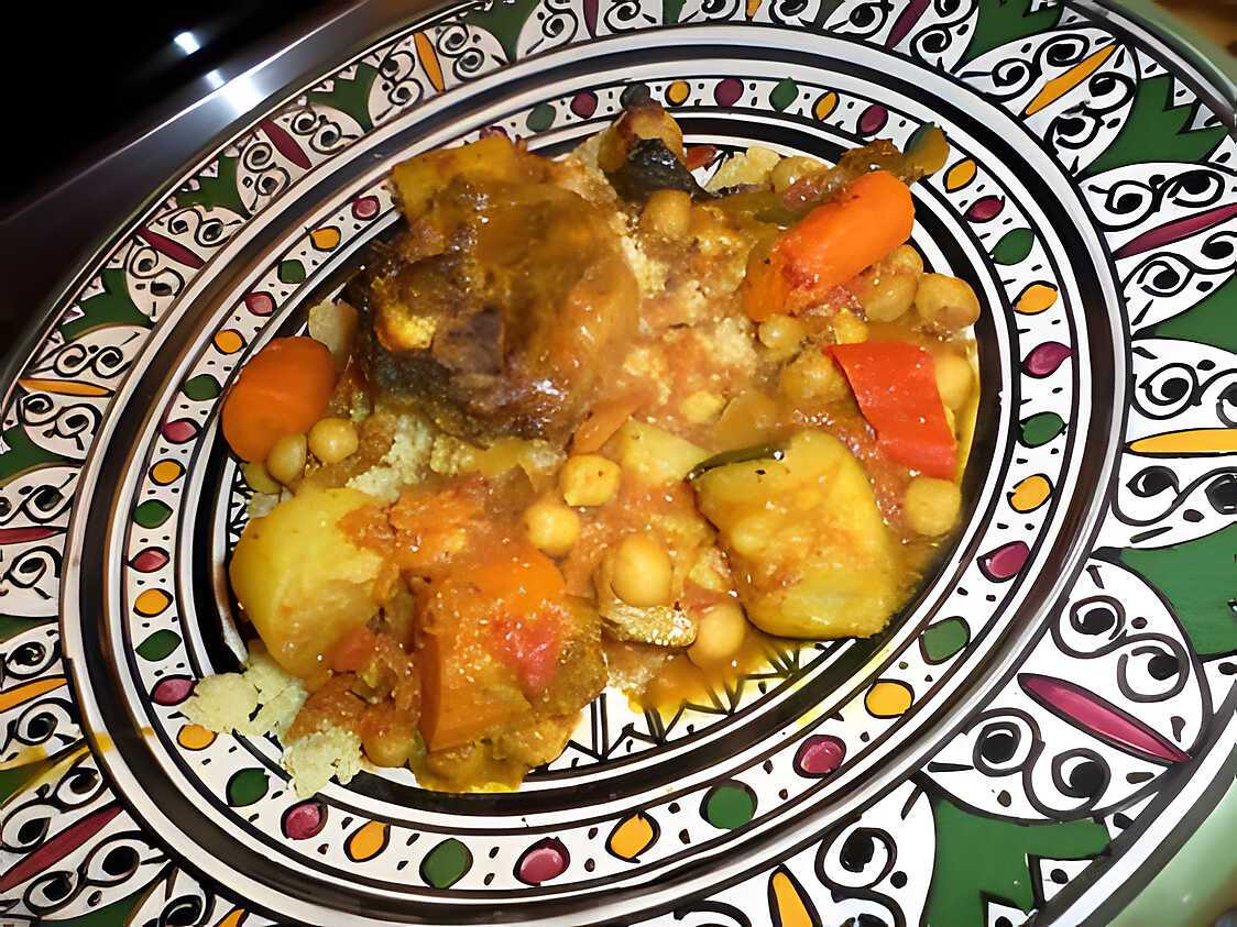 Recette de Couscous agneau et petits légumes
