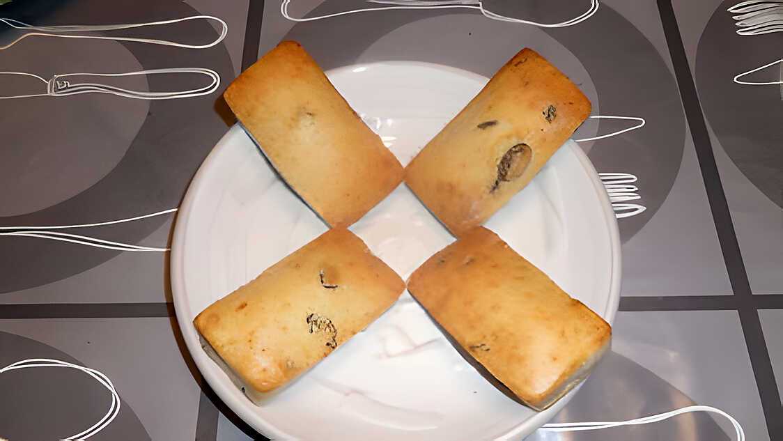 Recette de Financier rhum raisin