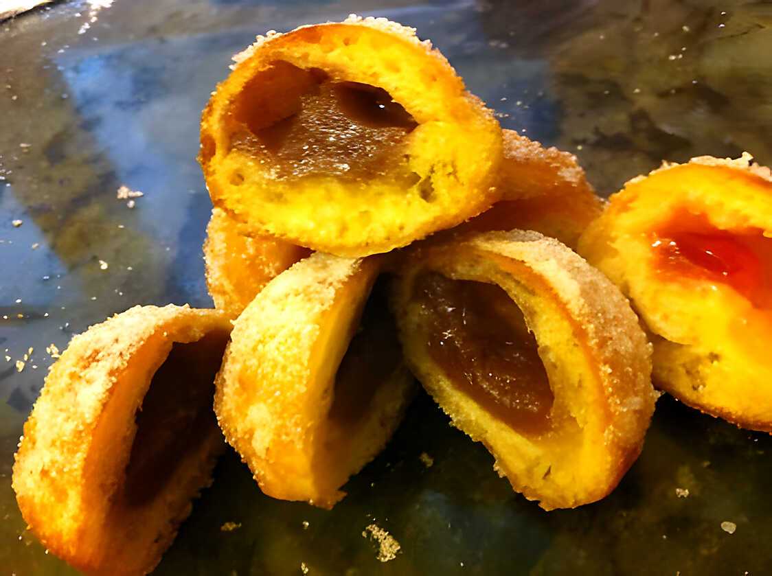 Recette de Beignets fourrés à la confiture de châtaigne