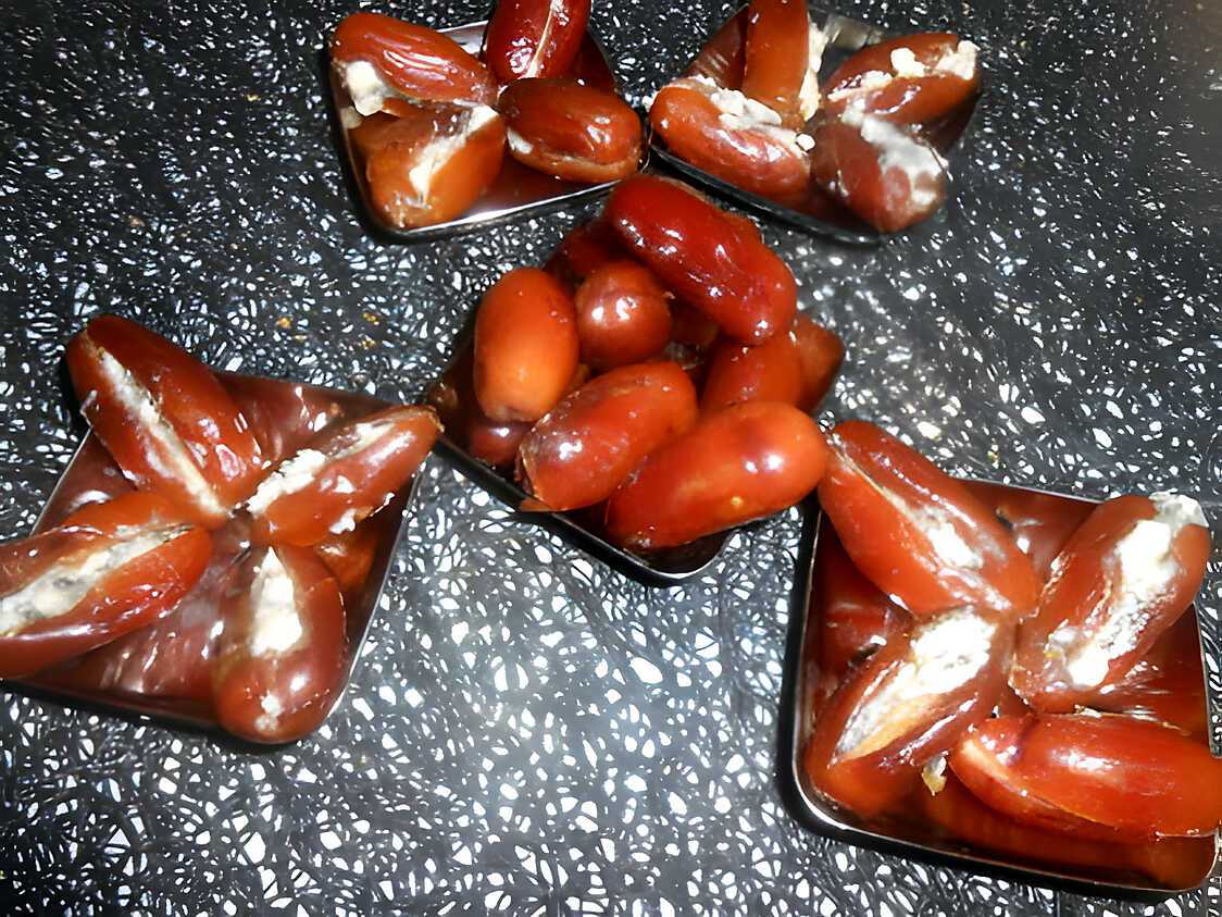 Recette de Dattes au roquefort