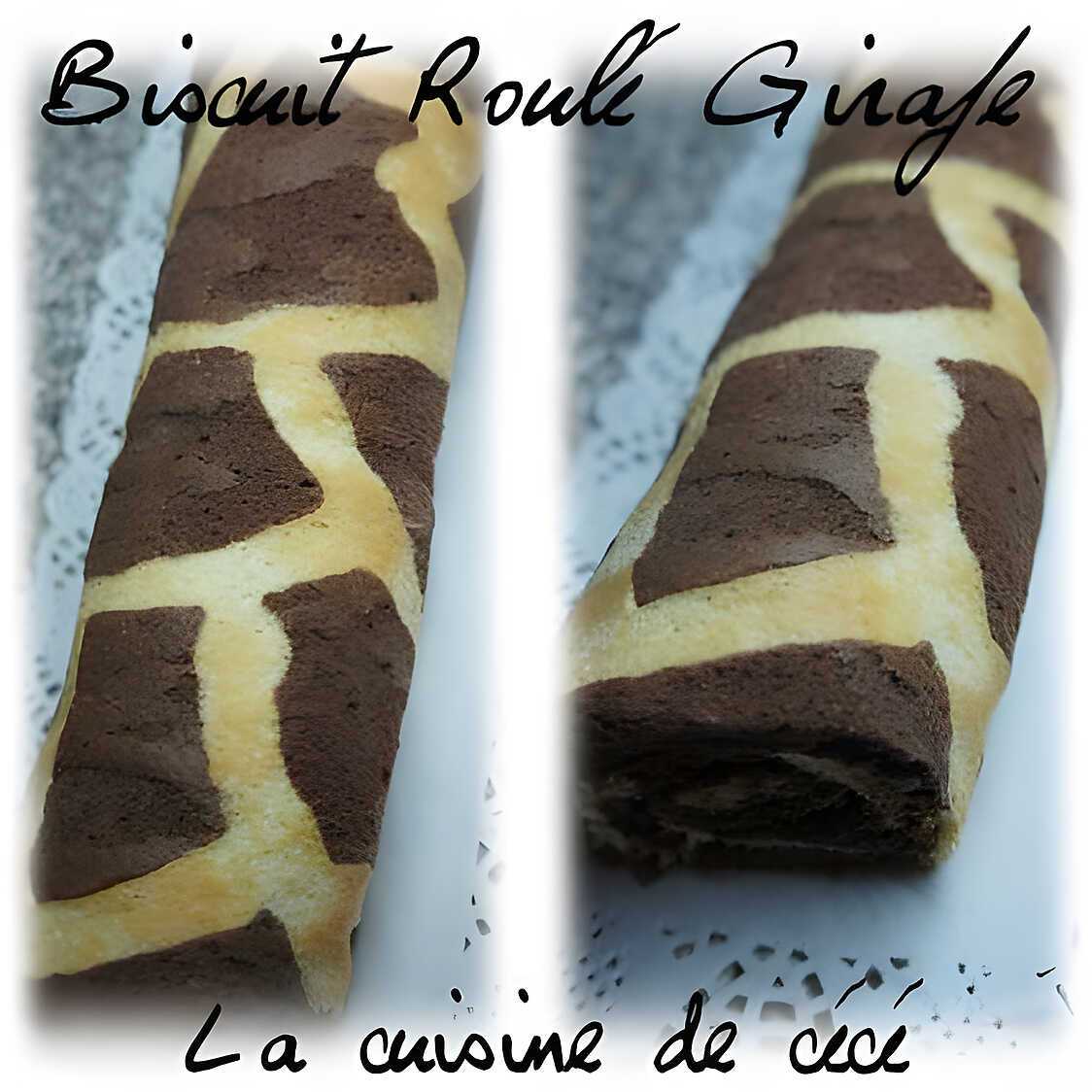 Recette de Biscuit roulé girafe