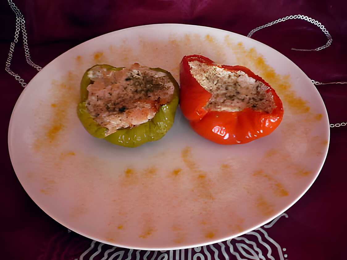 Recette de Poivrons farcis légers