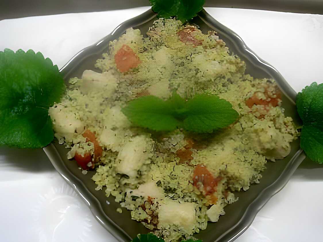 Recette de Boulgour aux quenelles de brochet menthe citronnée.