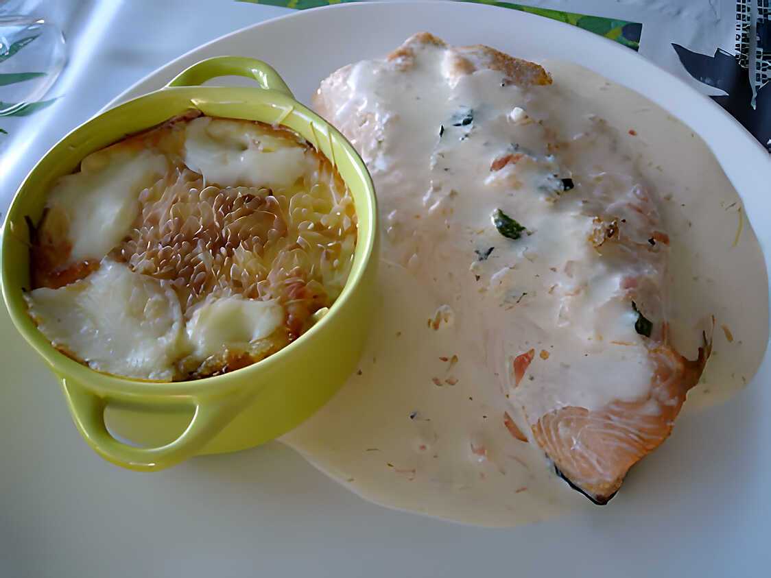 Recette de Cassolette de légumes et son saumon