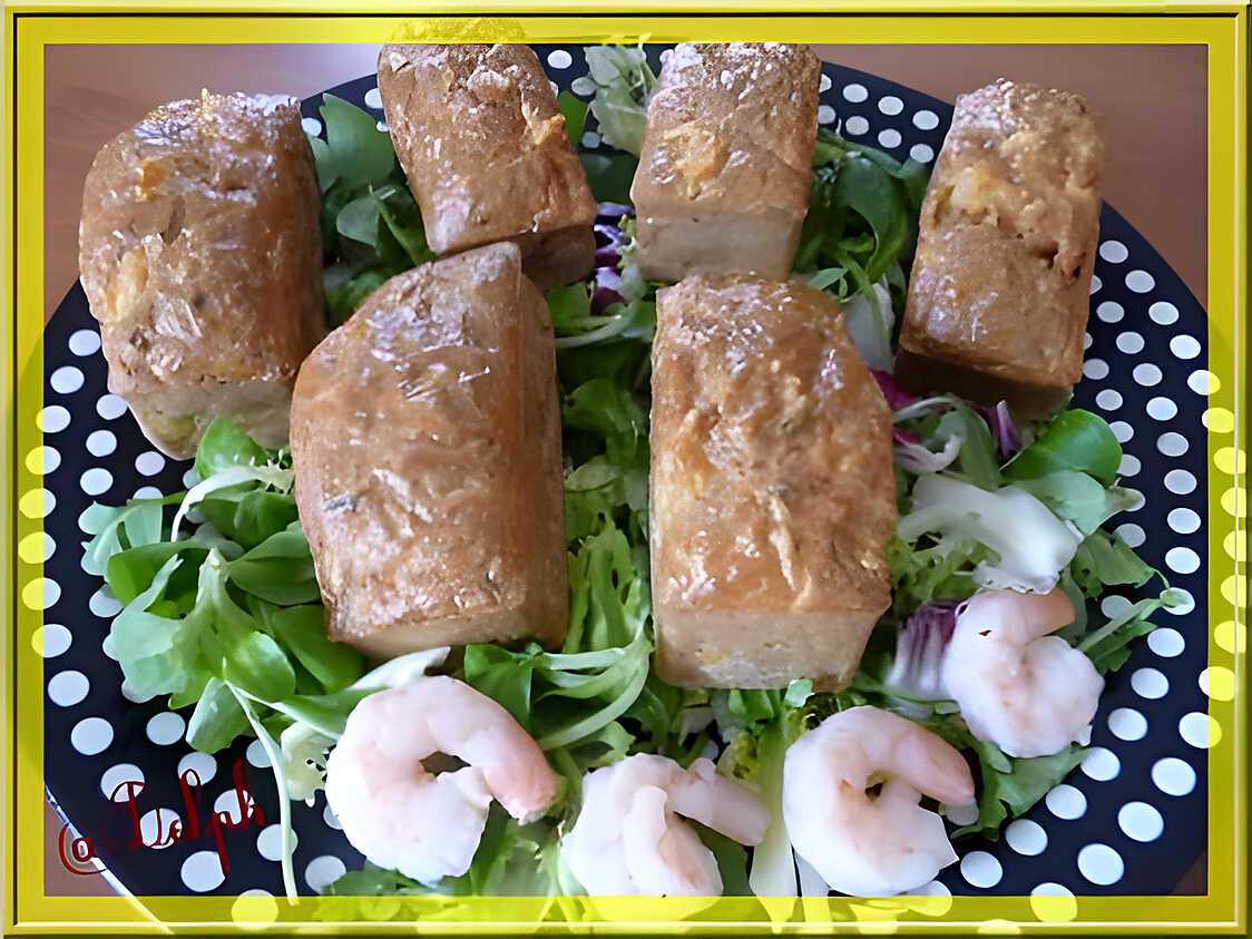 Recette de Cake curry et crevettes