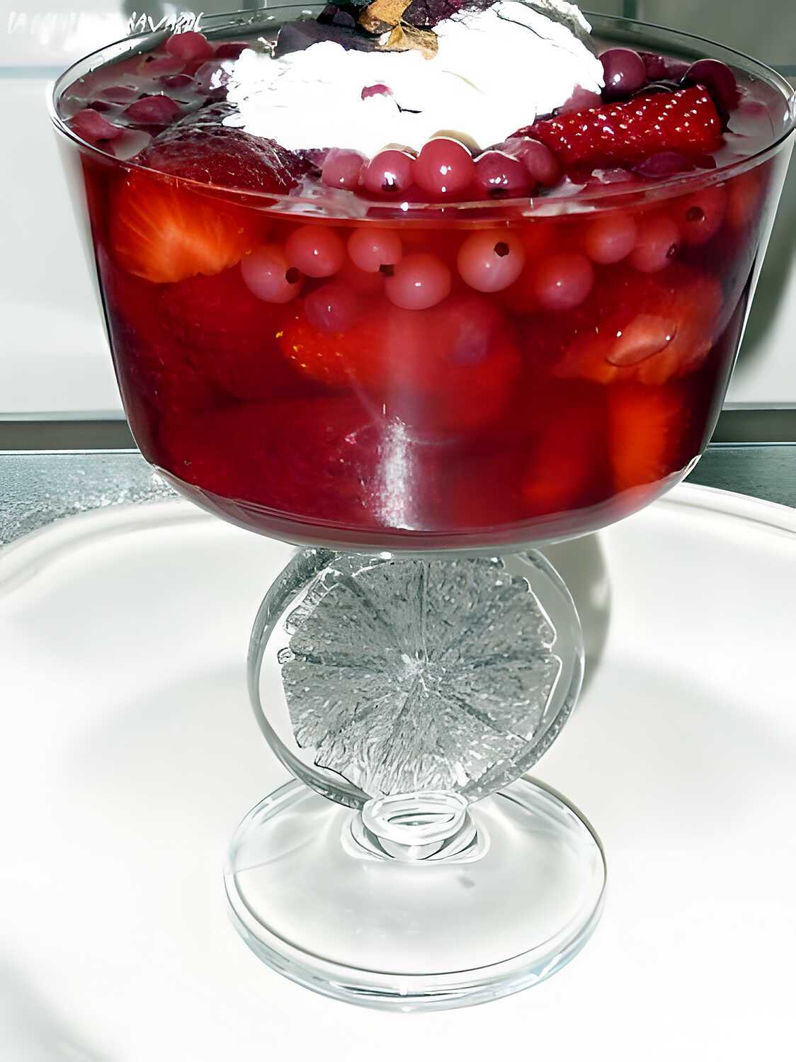 Recette de Nage de fruits rouges au Cranberry