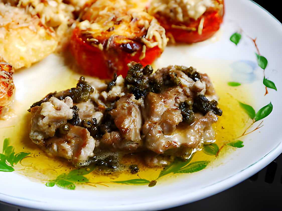 Recette de Cervelle de porc , beurre noisette et capres