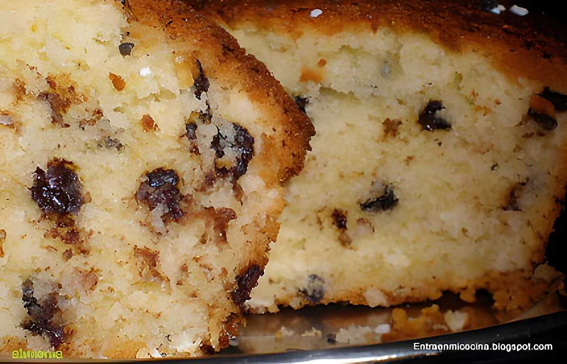 Recette de CAKE COCO-PEPITES DE CHOCOLAT