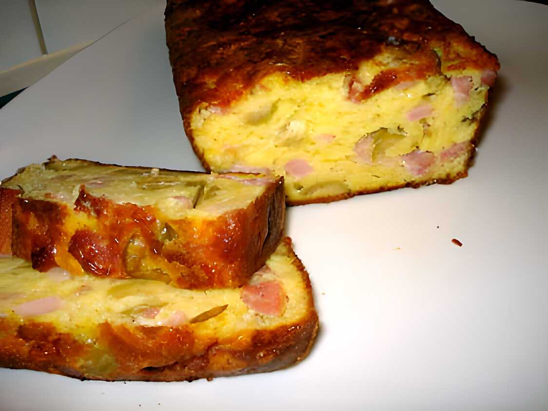 Recette de Cake aux jambon et aux olives