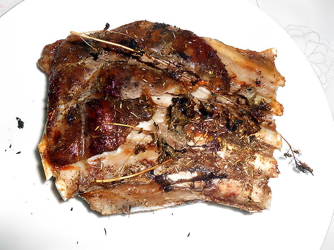 Recette de POITRINE D'AGNEAU GRILLEE A L'ORIGAN
