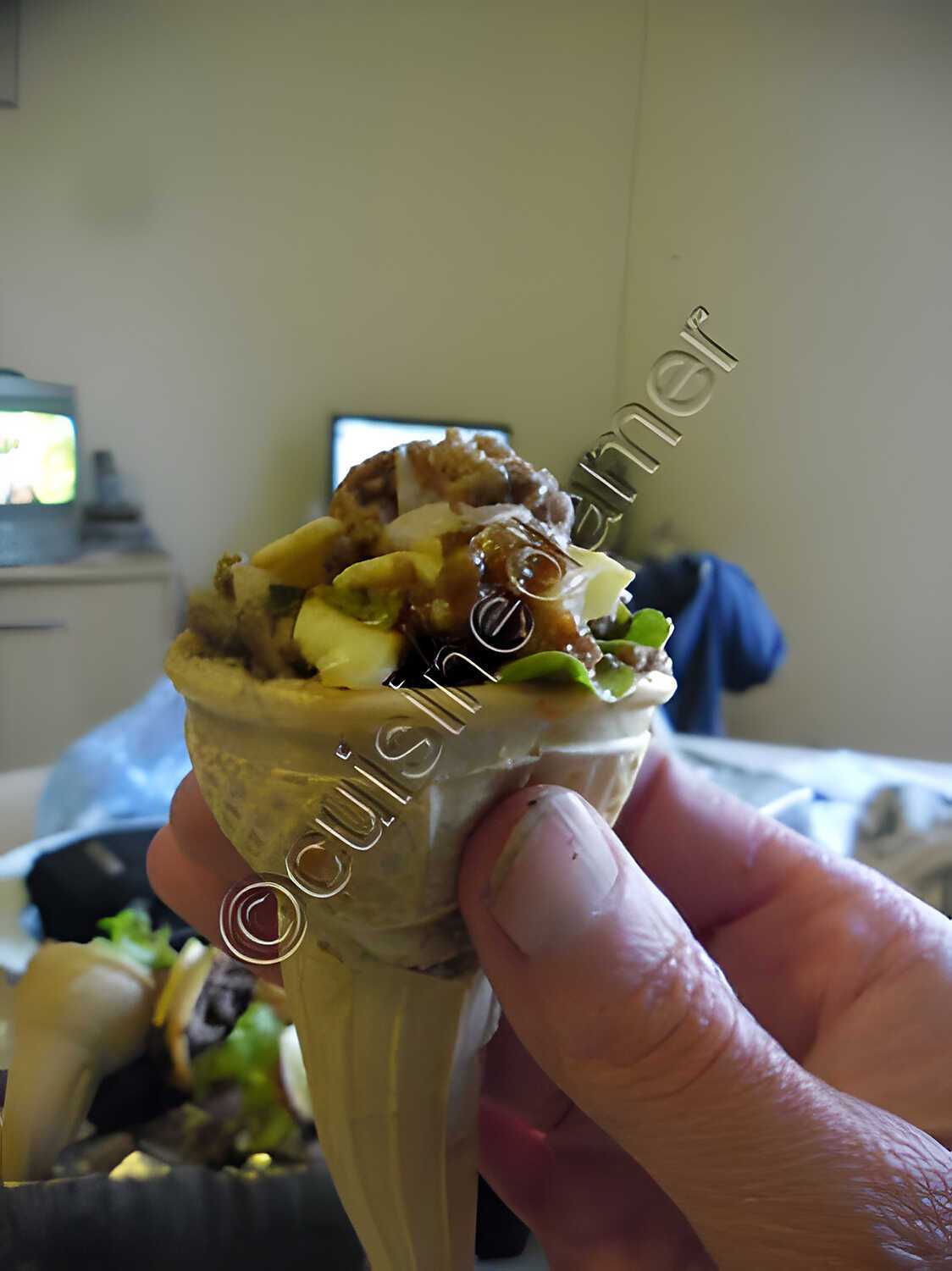 Recette d'Ice cone burger